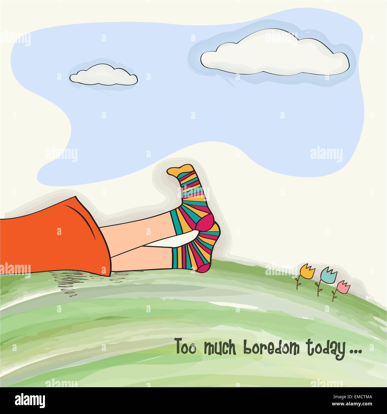 Toe and grass Stock Vector Images - Alamy