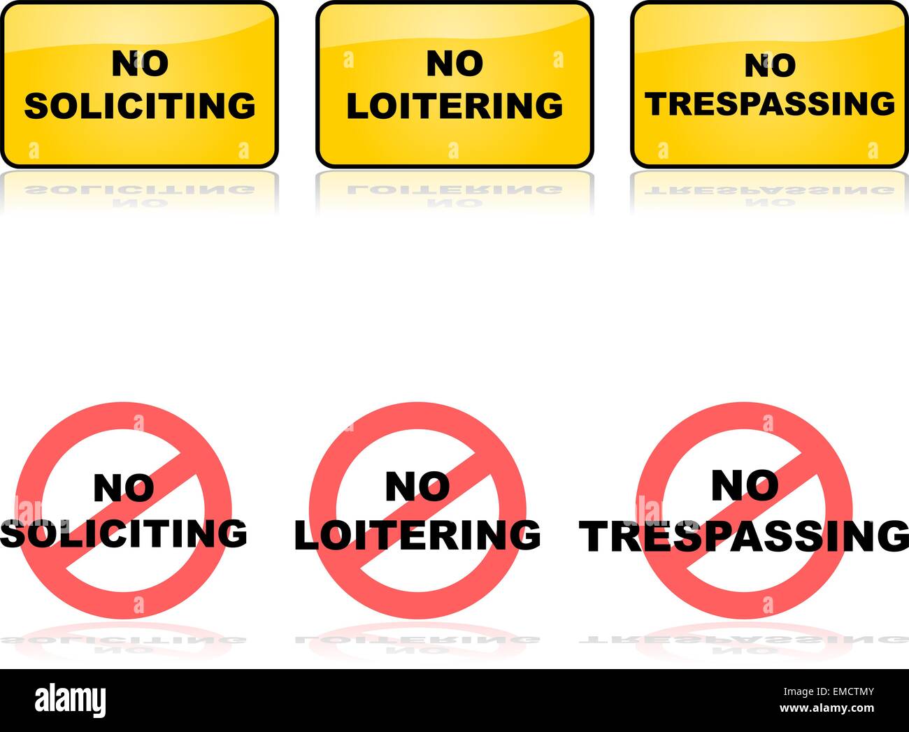 No loiter sign Stock Vector Images - Alamy