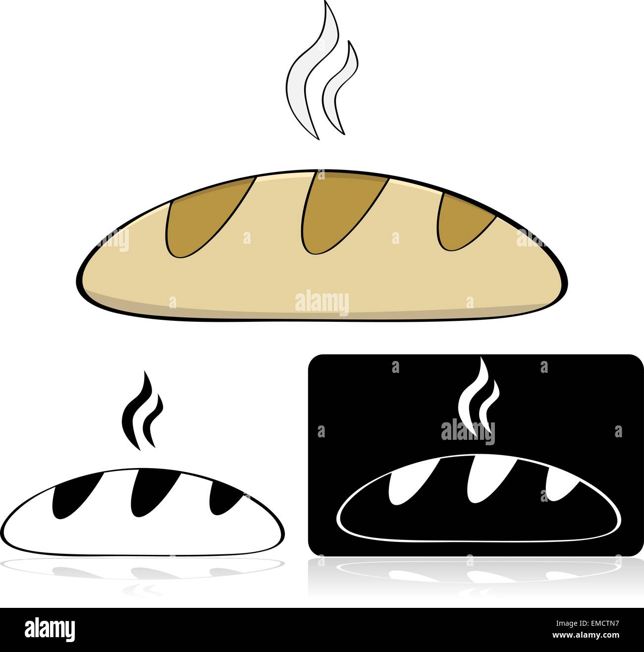 Loaf of bread Stock Vector Image & Art - Alamy