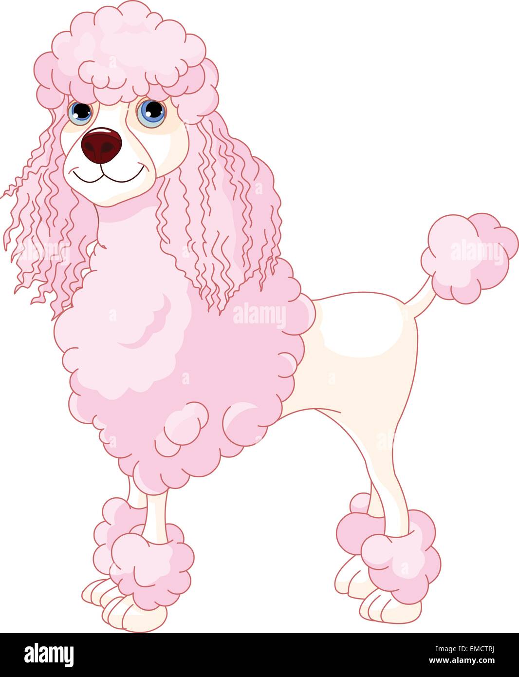 Poodle clip art hi-res stock photography and images - Alamy