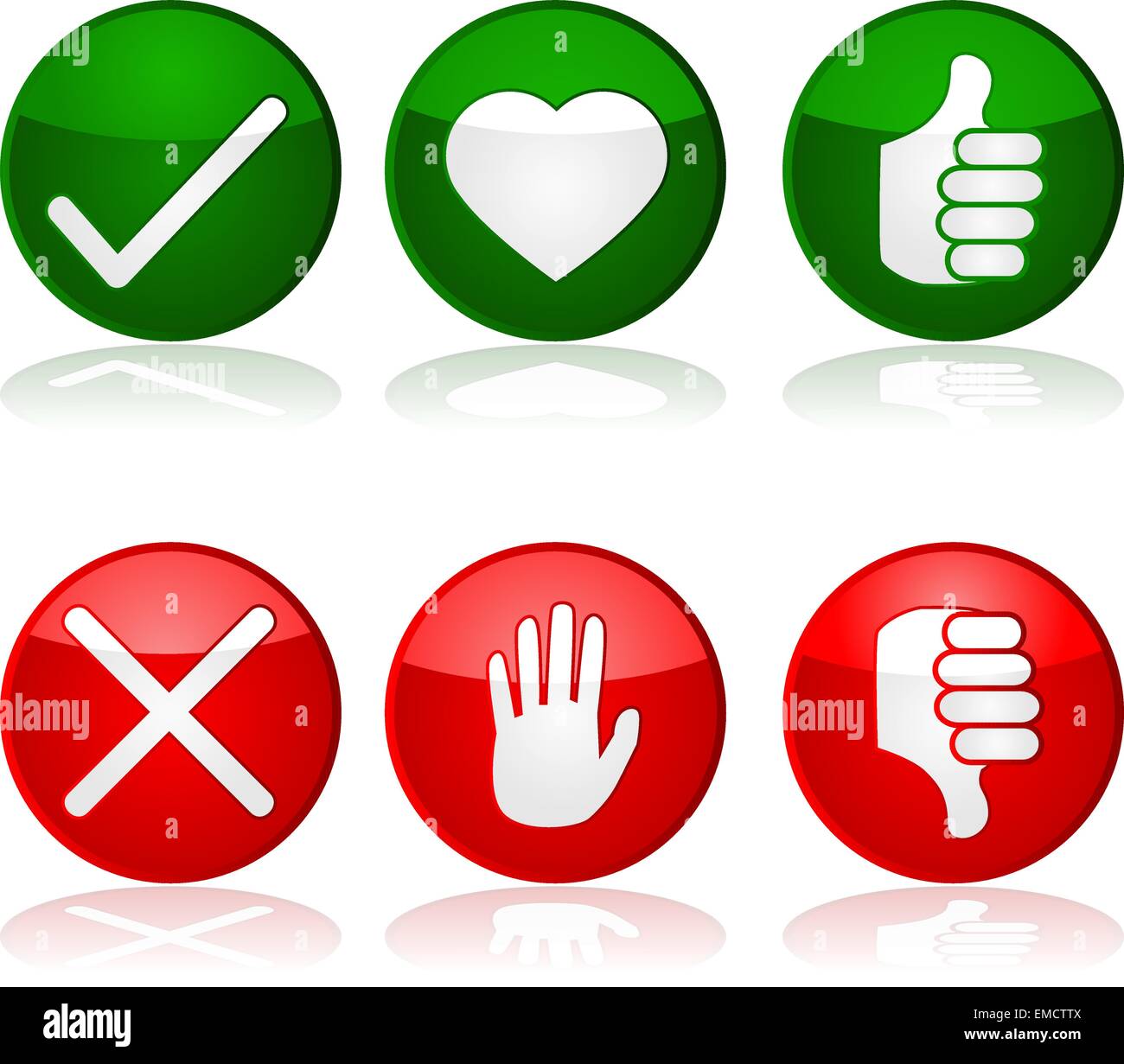 Positive and negative interaction Stock Vector Image & Art - Alamy