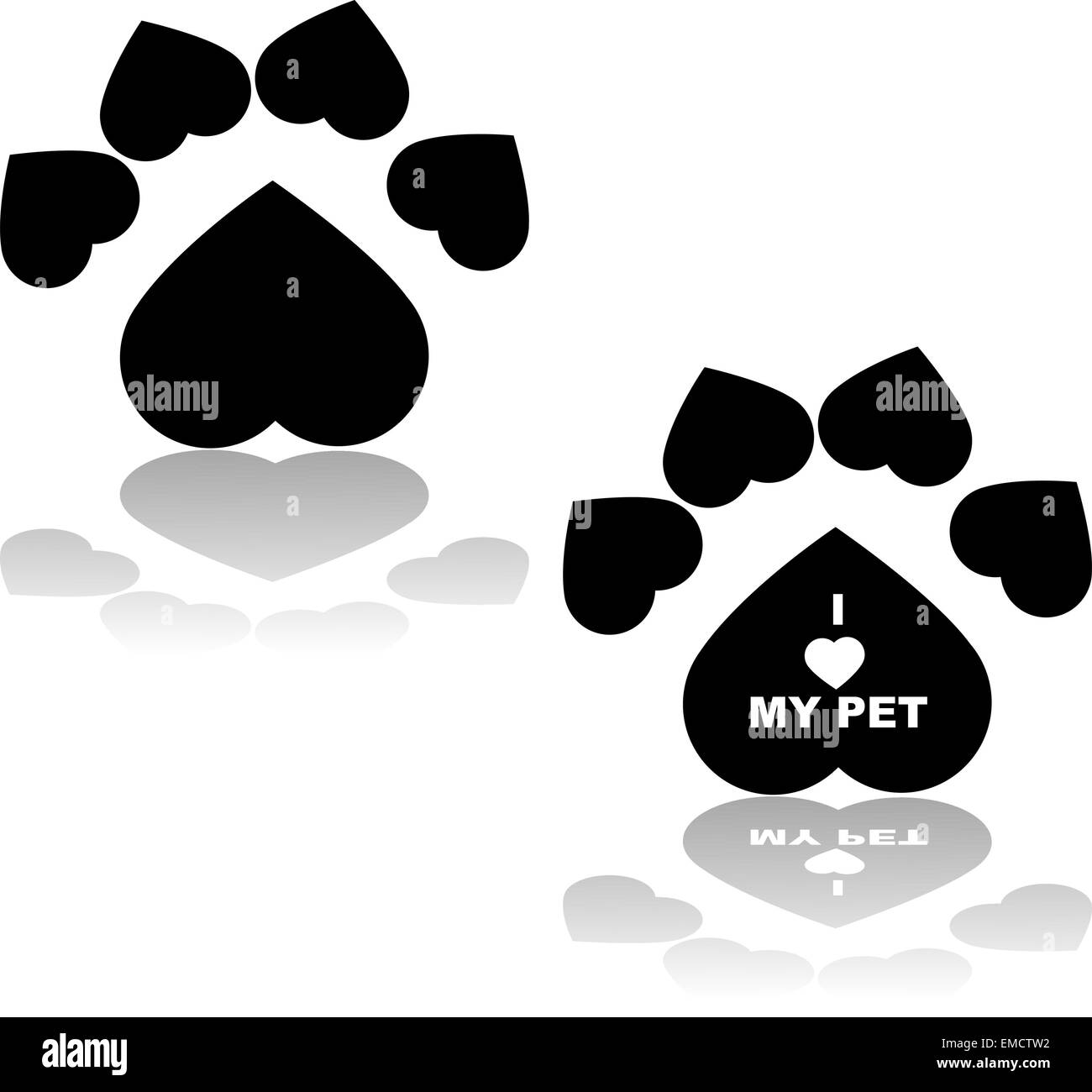 Pet Showing Love Stock Vector Images - Alamy