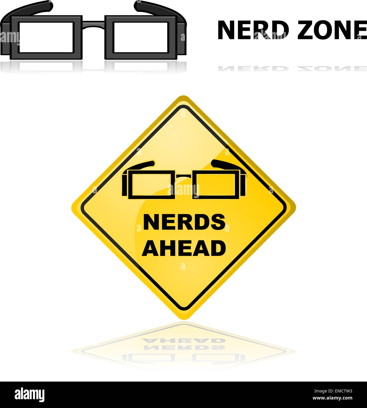 Nerd symbol Stock Vector Images - Alamy