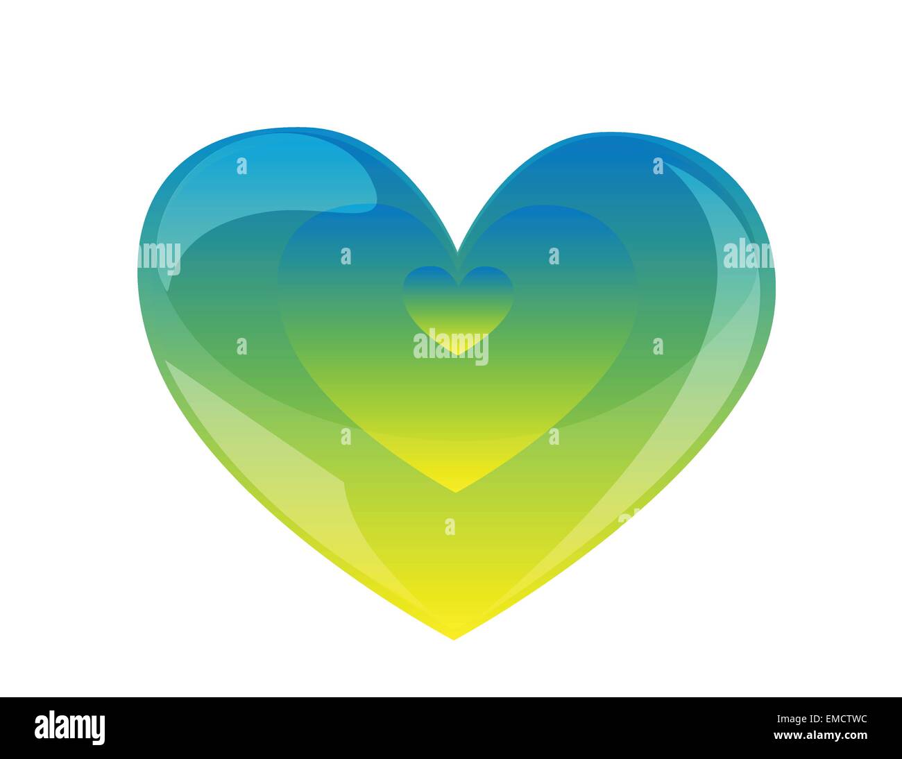 Ukraine heart flag Cut Out Stock Images & Pictures - Alamy
