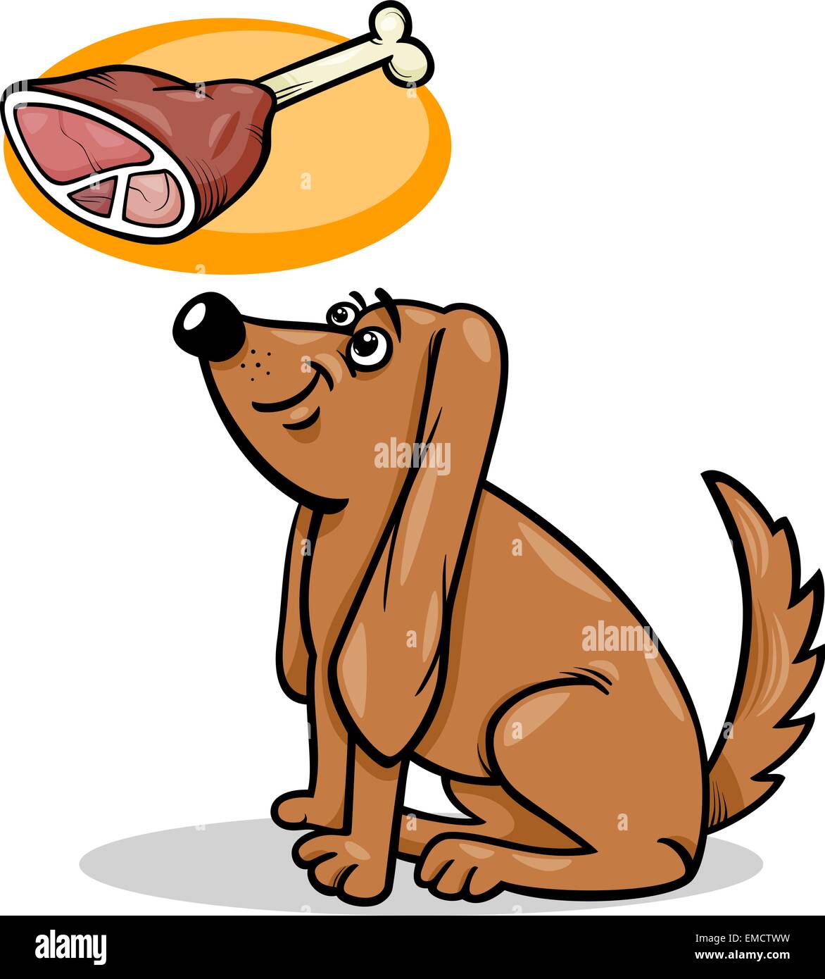 dog and haunch cartoon illustration Stock Vector Image & Art - Alamy