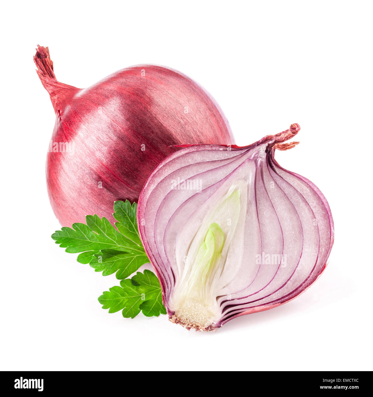 Red Onion isolated on white background Stock Photo - Alamy