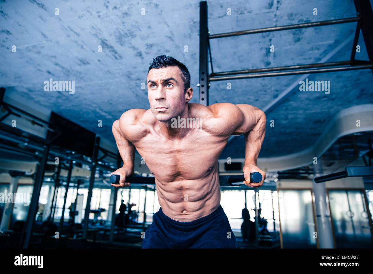 Gym Man Crossfit Bars Not Woman High Resolution Stock Photography and ...