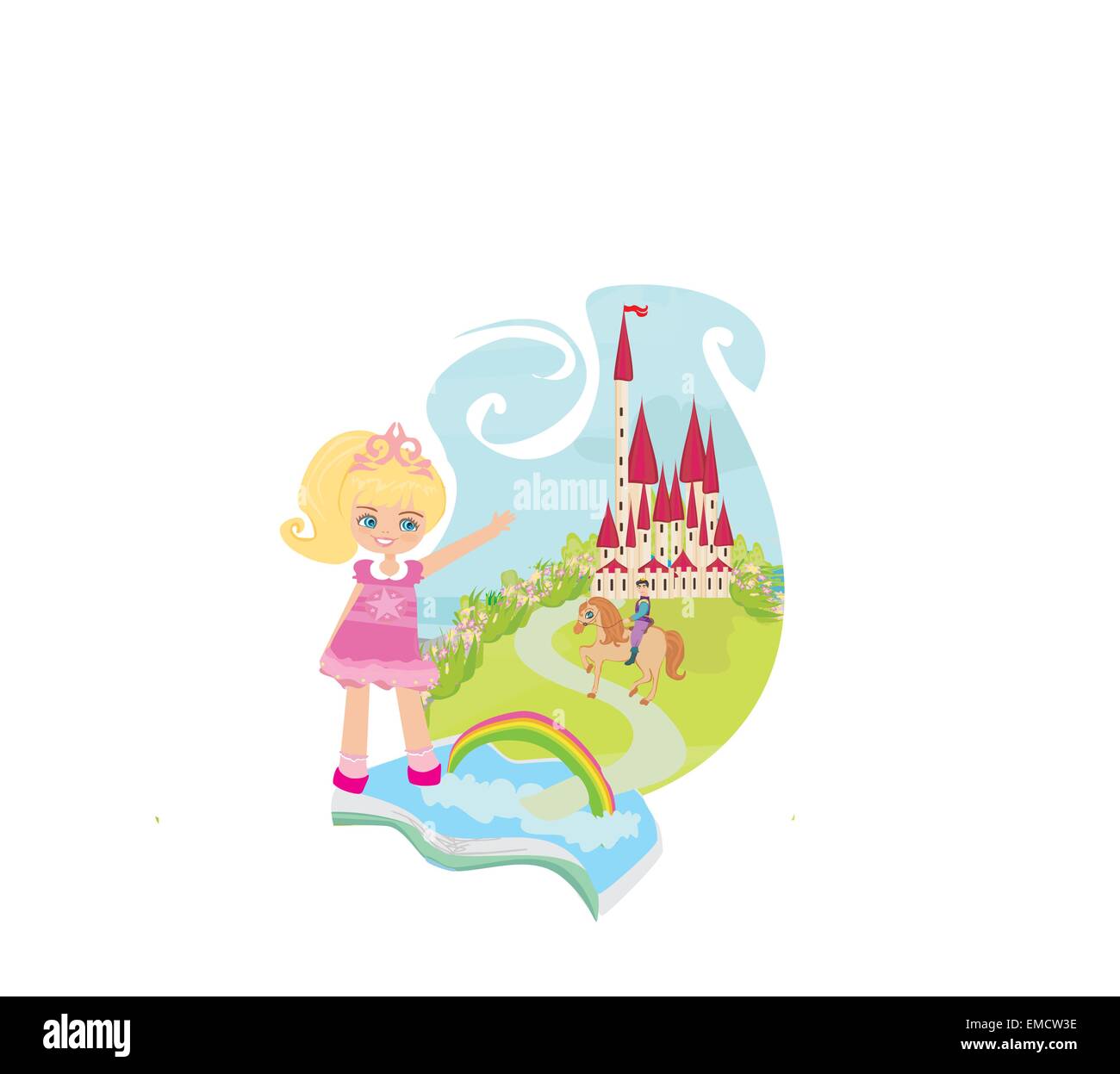 Magic book with rainbow hi-res stock photography and images - Alamy