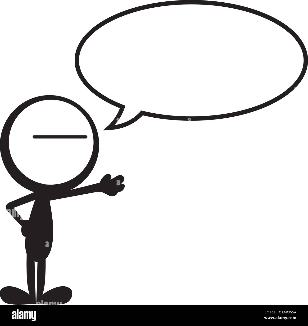 stickman blank signboard Stock Vector Image & Art - Alamy