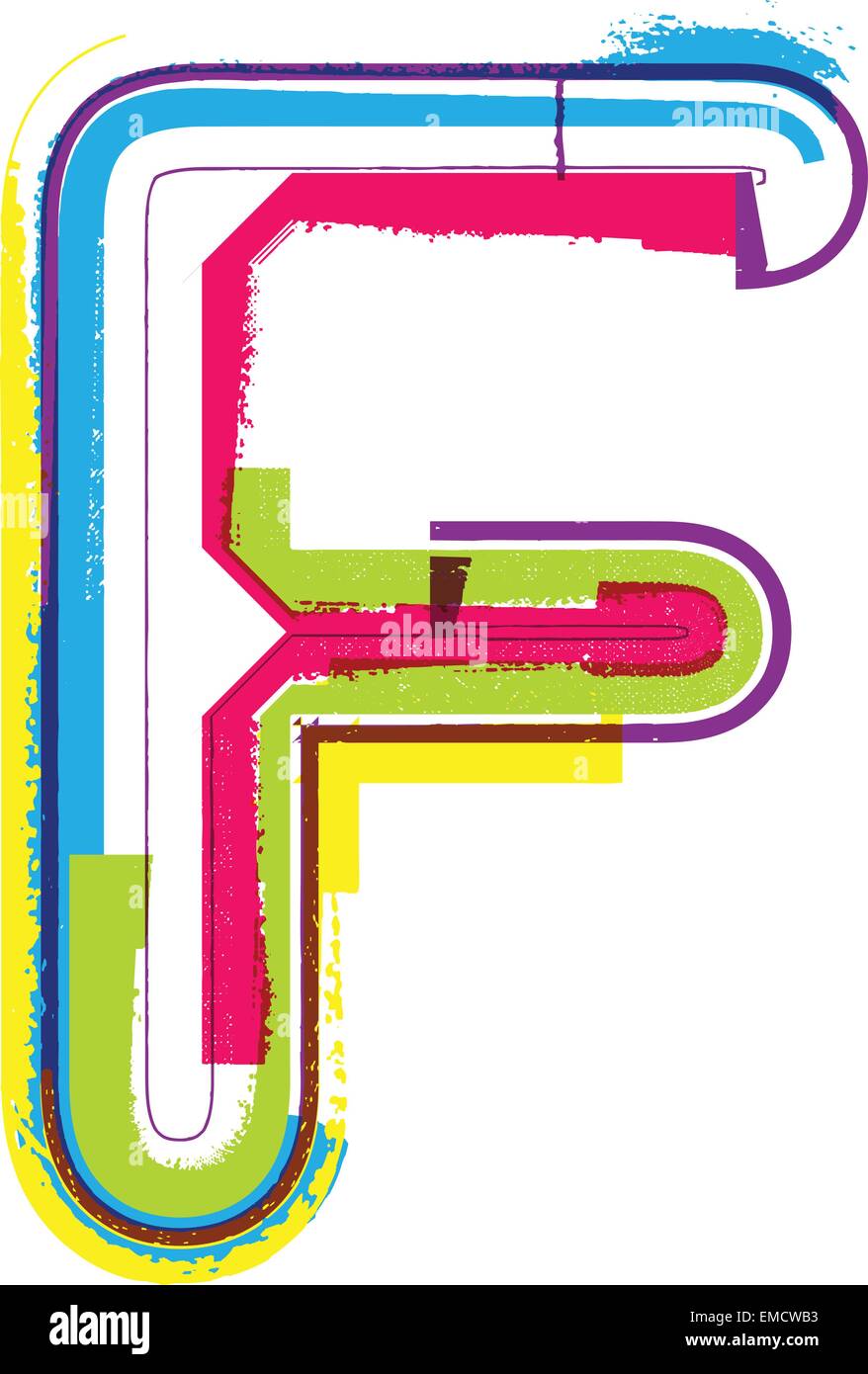 Font Illustration. LETTER F Stock Vector Image & Art - Alamy