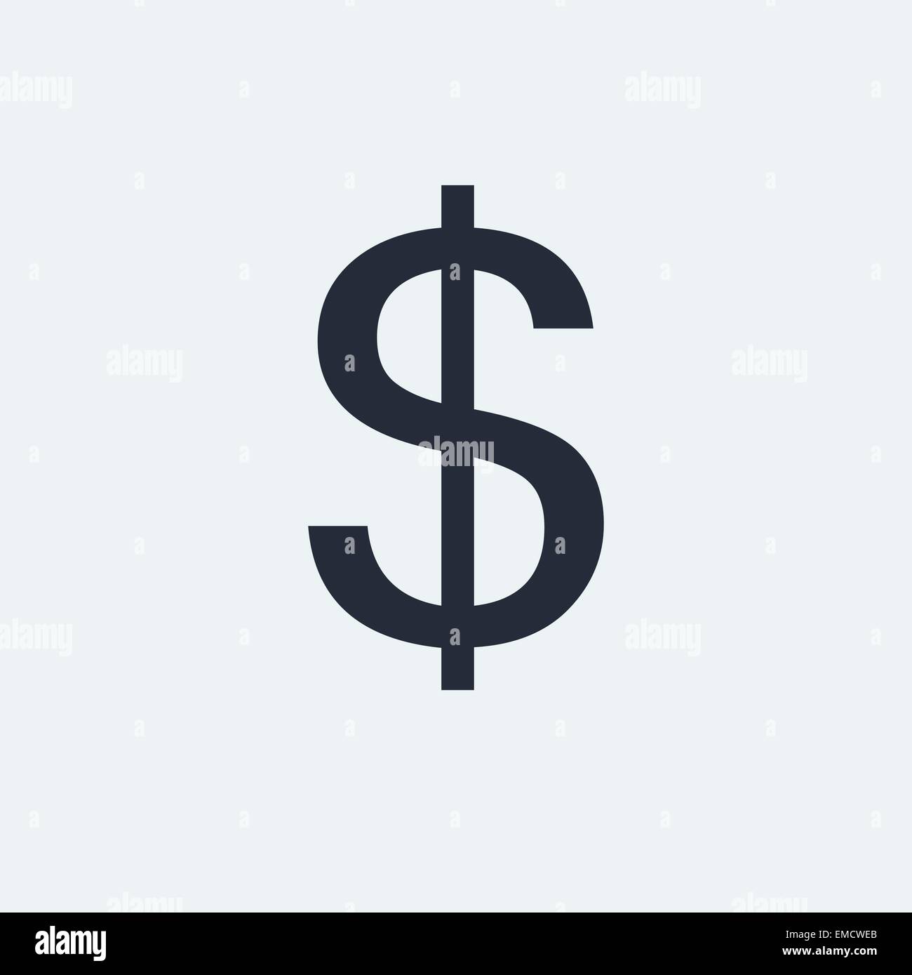Dollar Flat Icon Stock Vector Image & Art - Alamy
