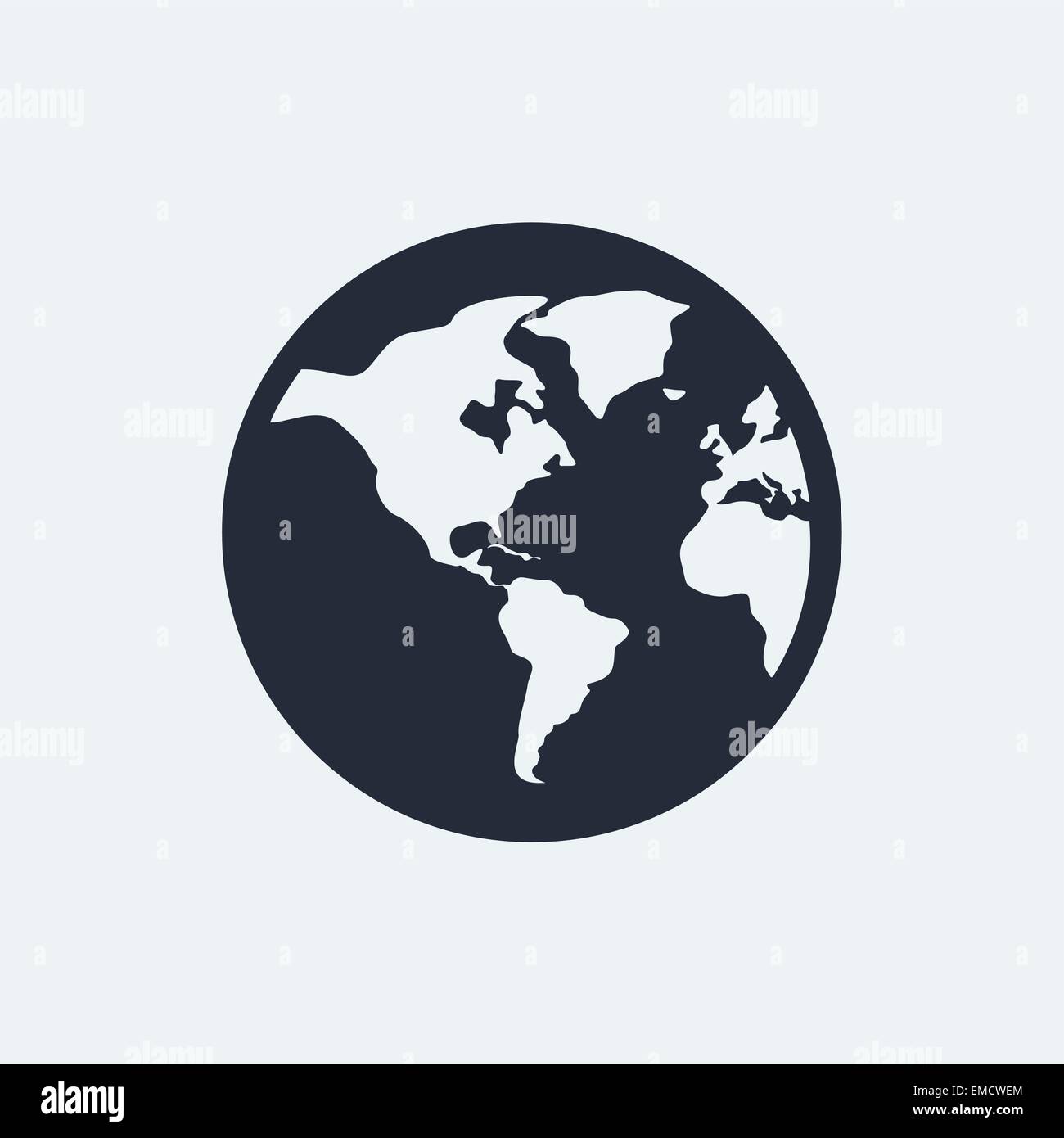 Globe Flat Icon Stock Vector Image & Art - Alamy