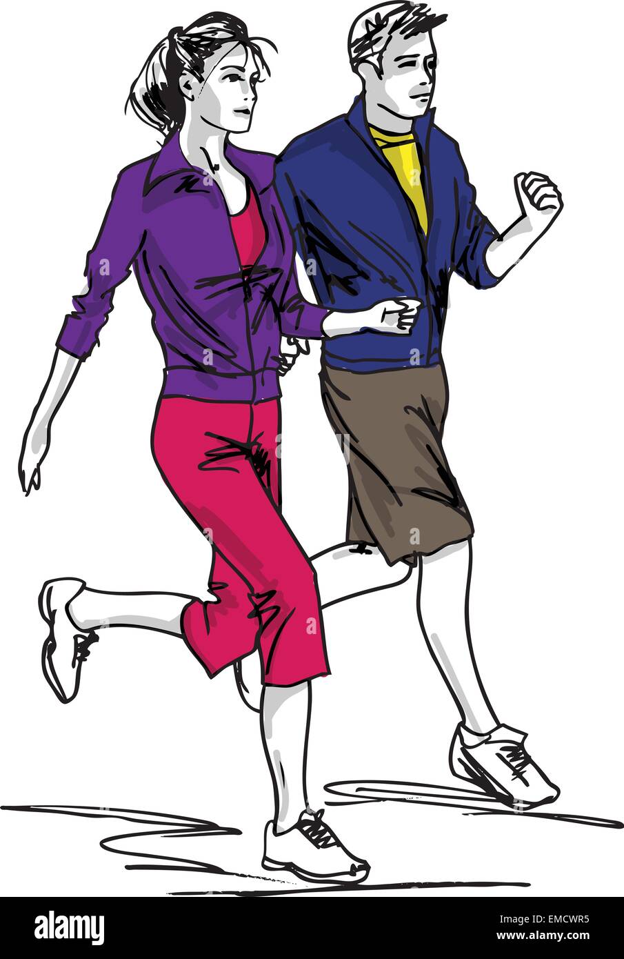 Marathon running abstract Stock Vector Images - Alamy