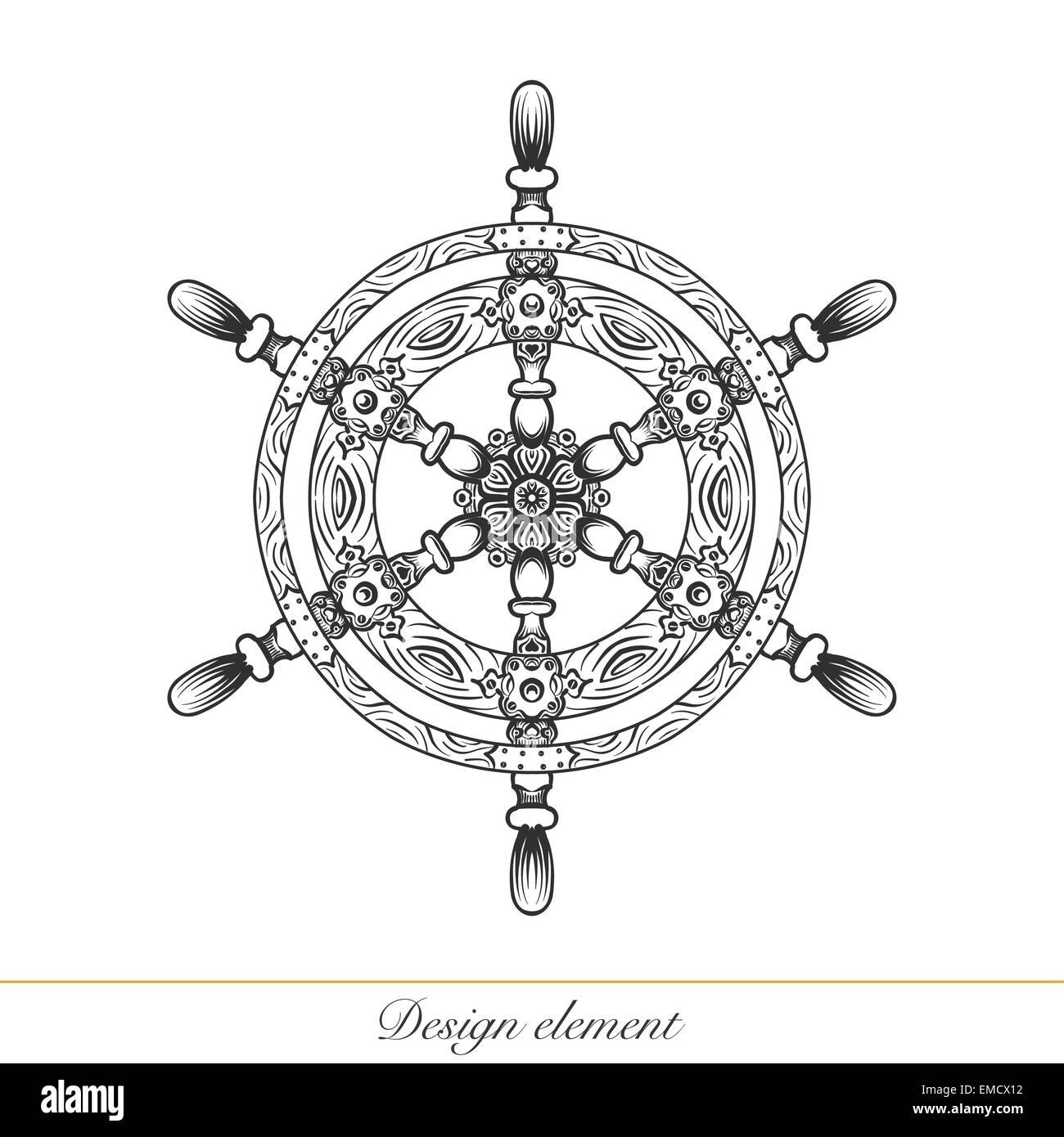 Steering wheel vector hi-res stock photography and images - Alamy