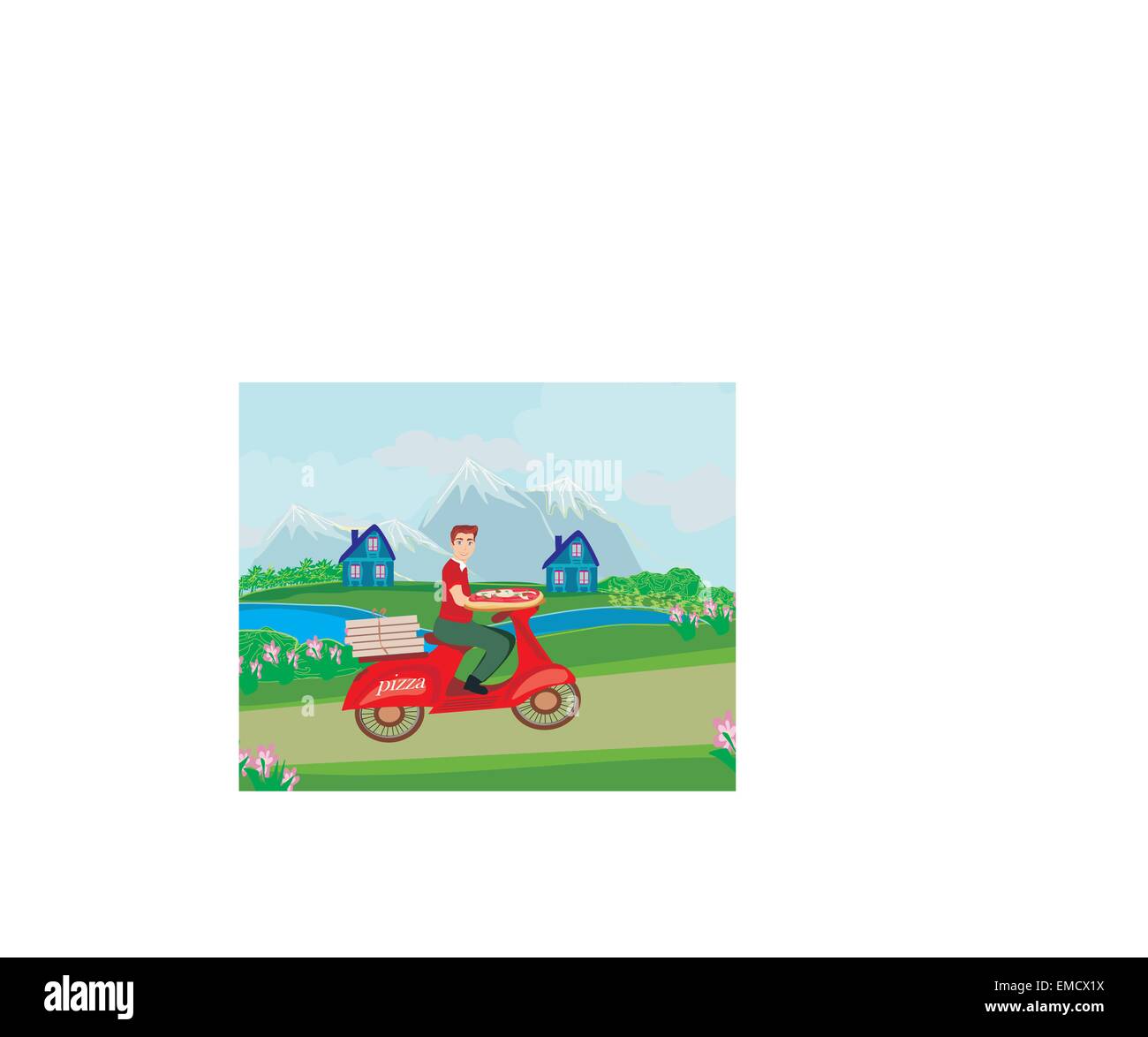 Motorcycle box Stock Vector Images - Alamy