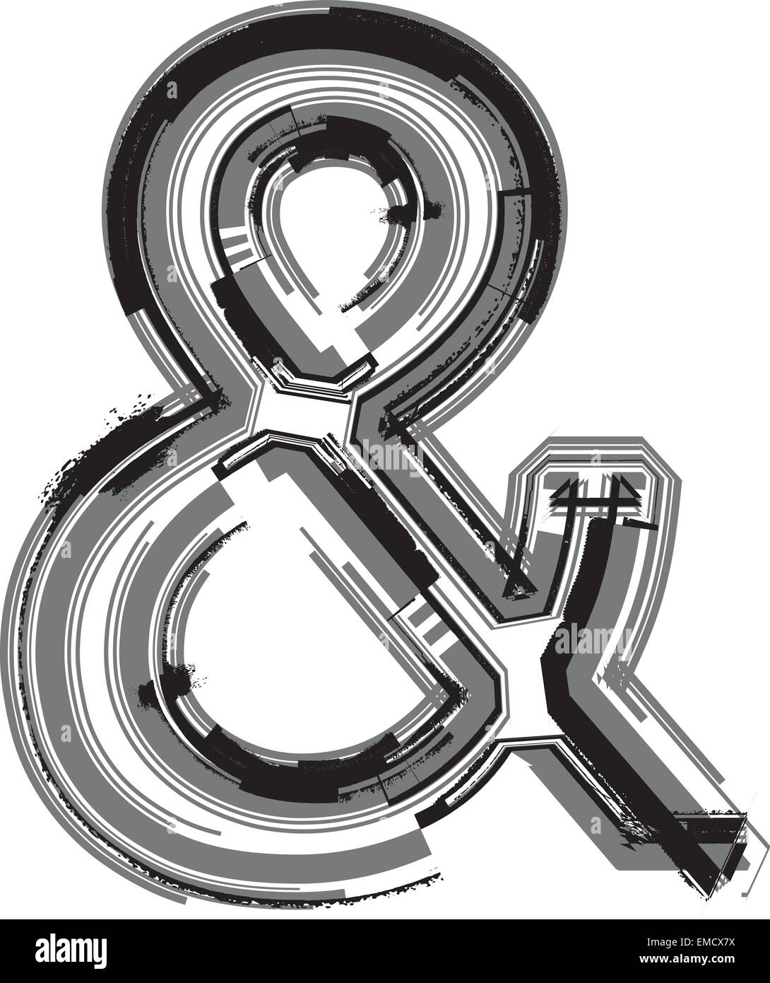 Grunge Font symbol Stock Vector Image & Art - Alamy