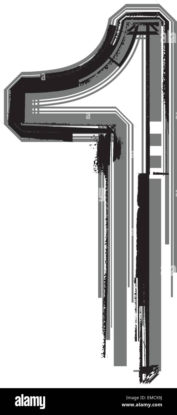 Font number 1 hi-res stock photography and images - Alamy