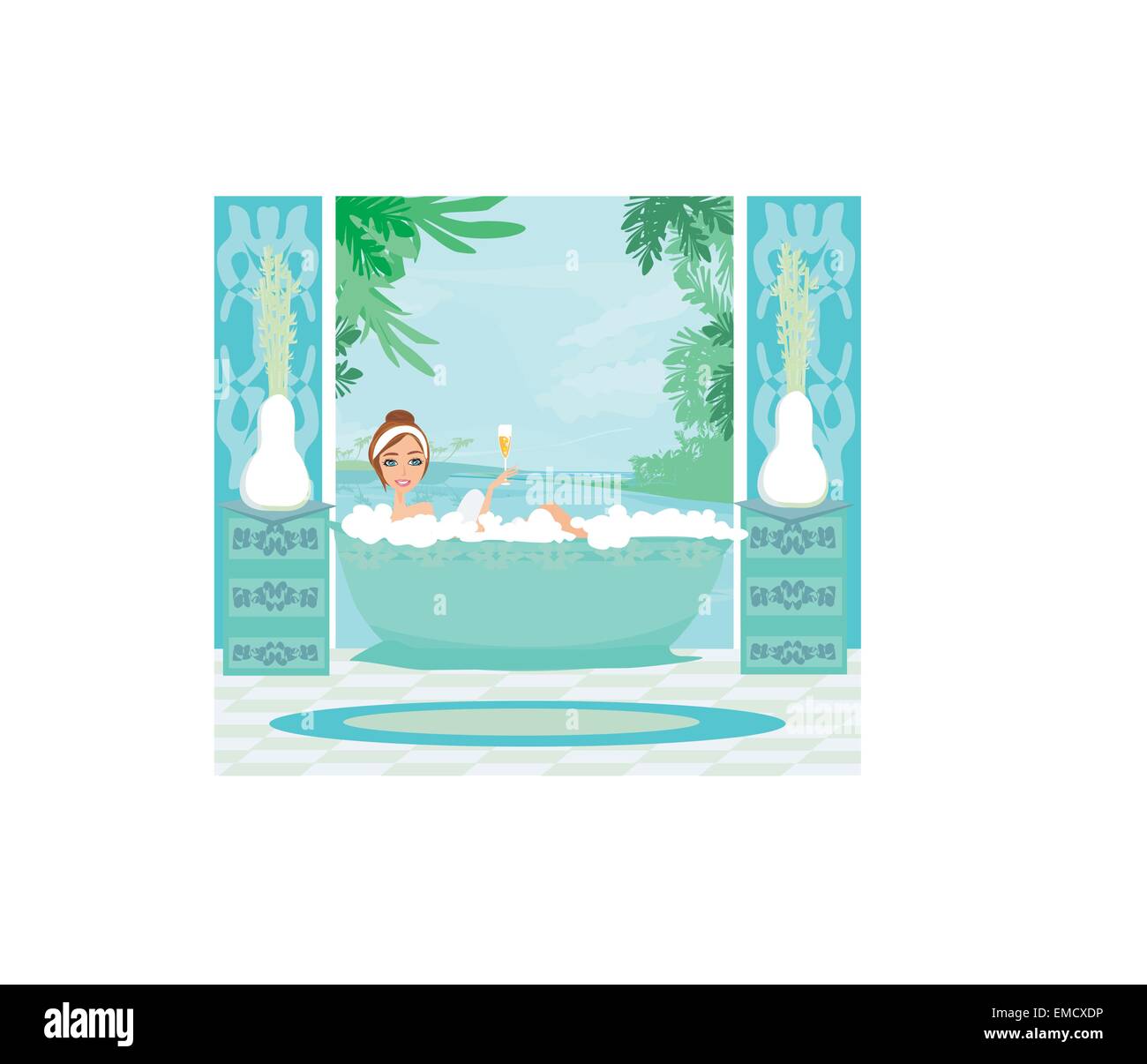 Bath spa complex Stock Vector Images - Alamy