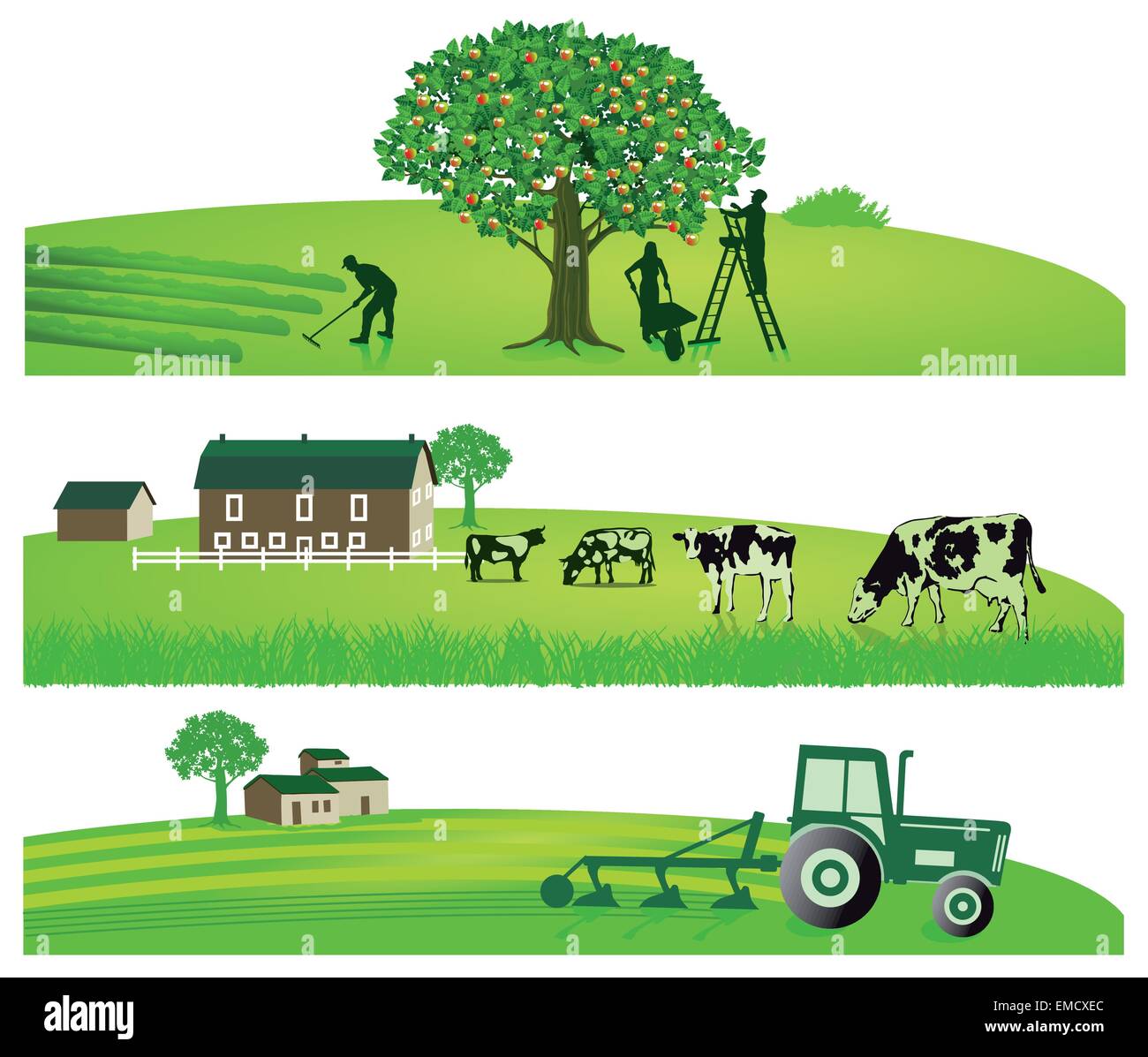 Maintain the garden Stock Vector Images - Alamy