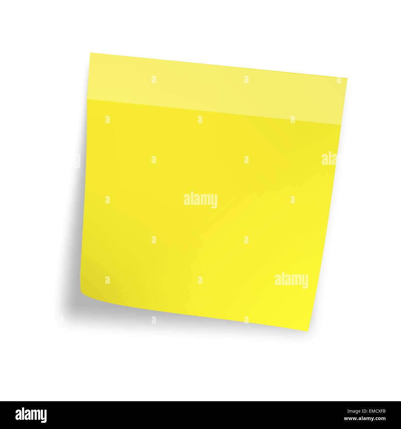 Yellow sticker paper note Stock Photo - Alamy