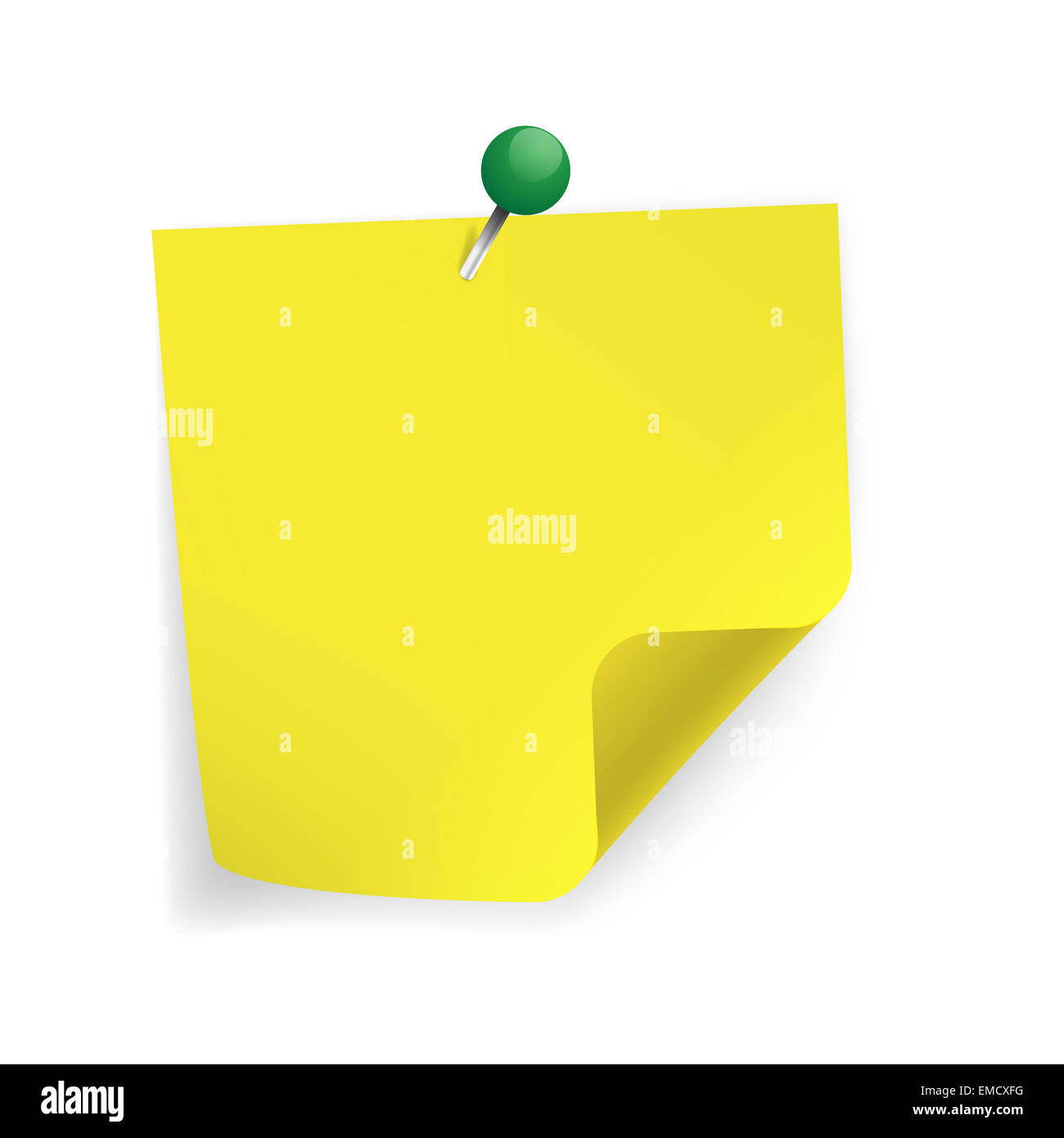 Yellow sticker paper note Stock Photo - Alamy