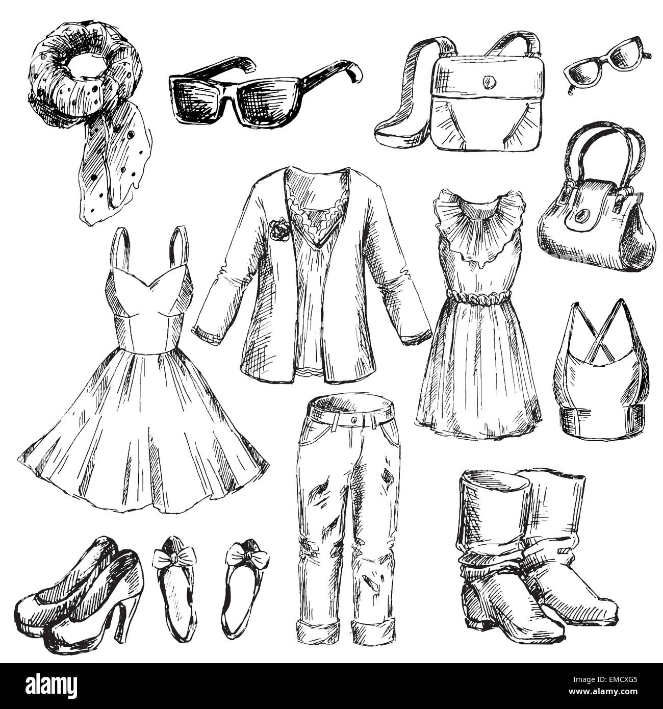 Clothes and draw hi-res stock photography and images - Alamy