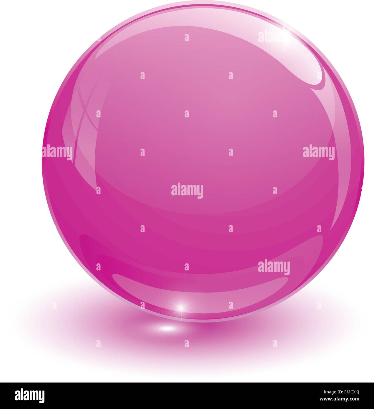 Pink glassy ball Stock Vector Image & Art - Alamy