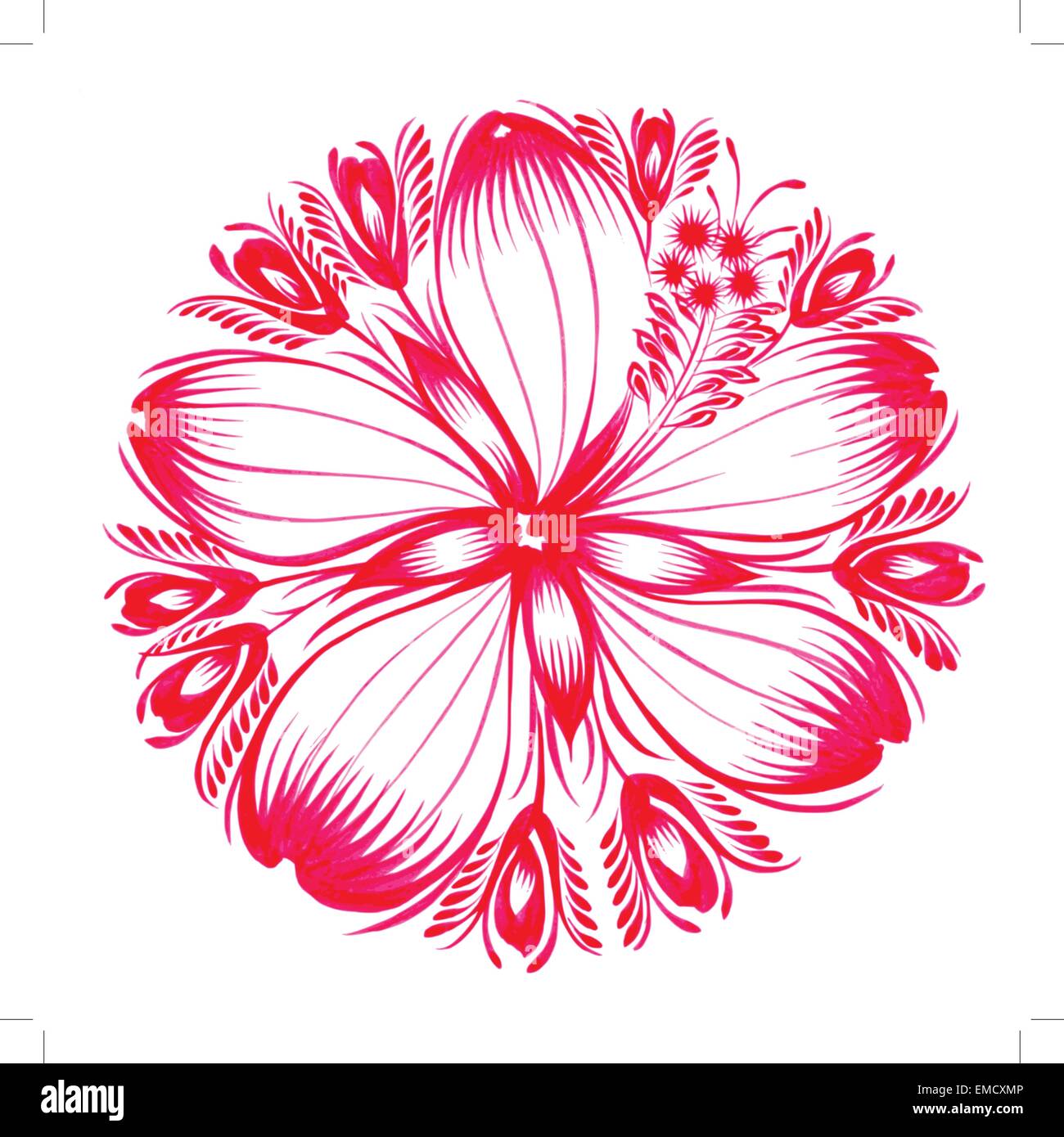 Hibiscus Rosa Sinensis Leaf Stock Vector Images Alamy