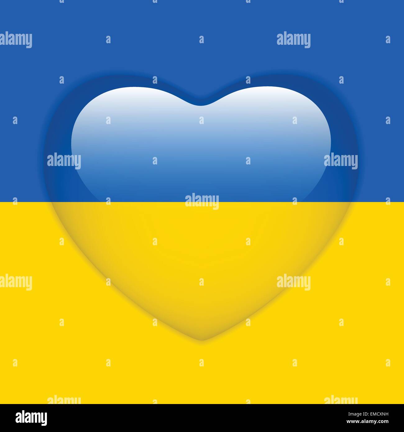 Ukraine heart icon Stock Vector Images - Alamy