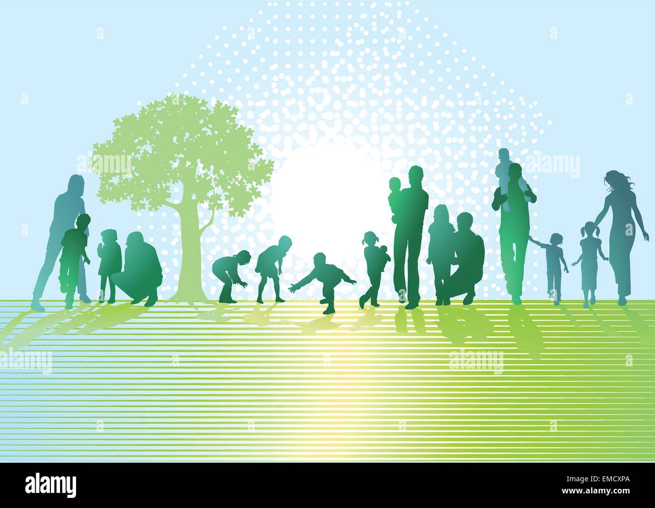 Children families Stock Vector Images - Alamy