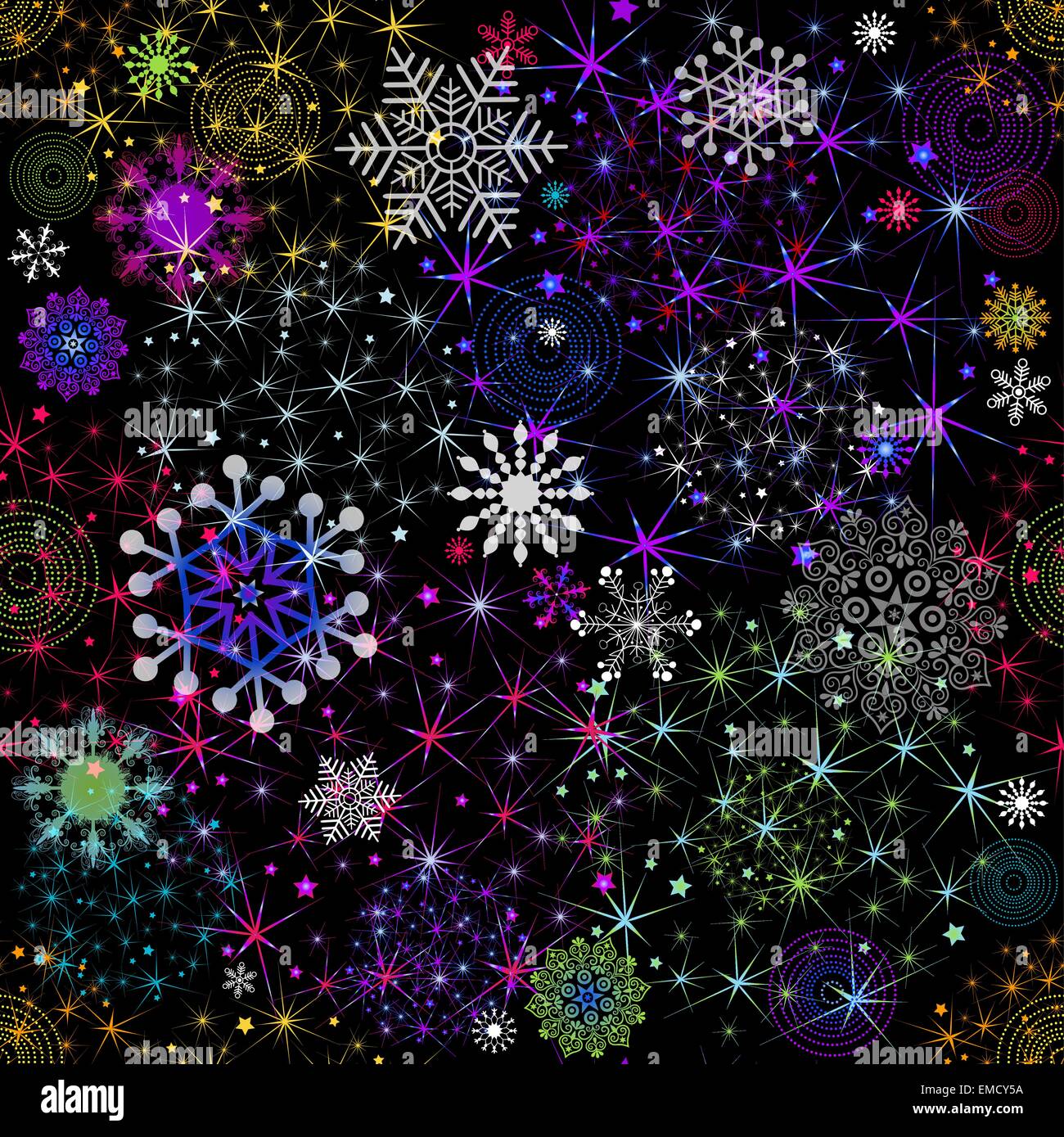 Colorful circle christmas decorations Stock Vector Images - Alamy