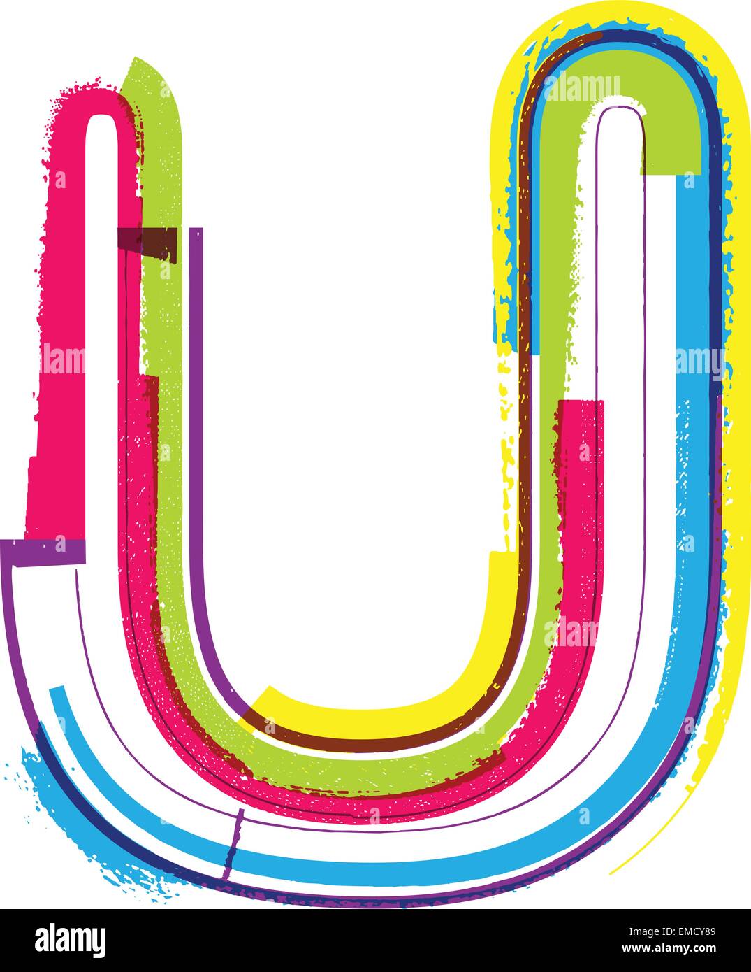 Graffiti font alphabet u Stock Vector Images - Alamy