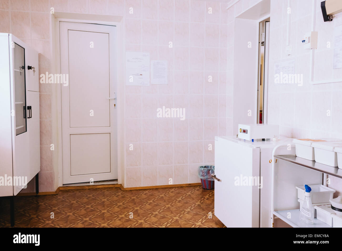 Interior feldsher unit in Belarusian village Stock Photo - Alamy