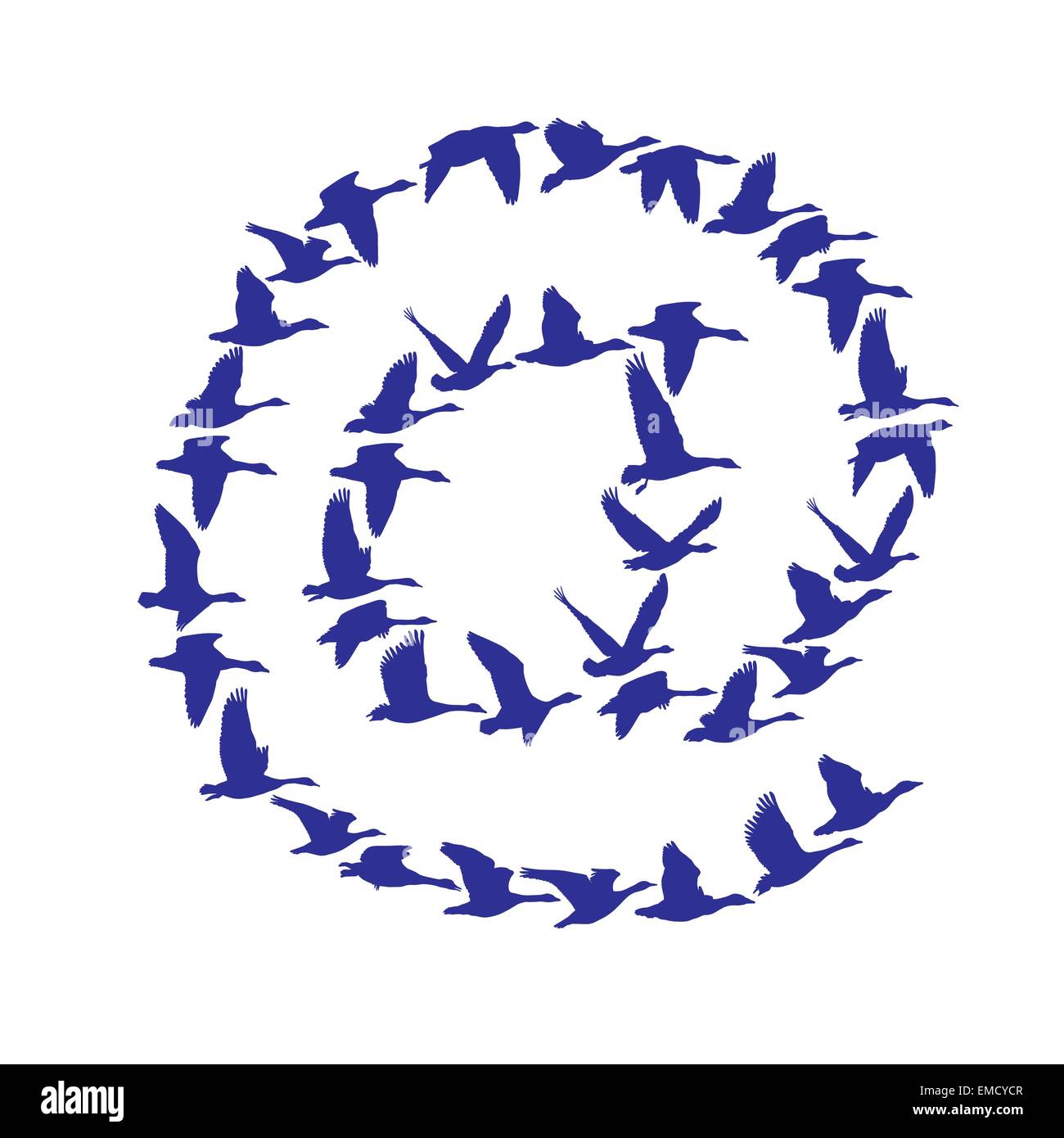 Sign Post of flying geese Stock Vector Image & Art - Alamy