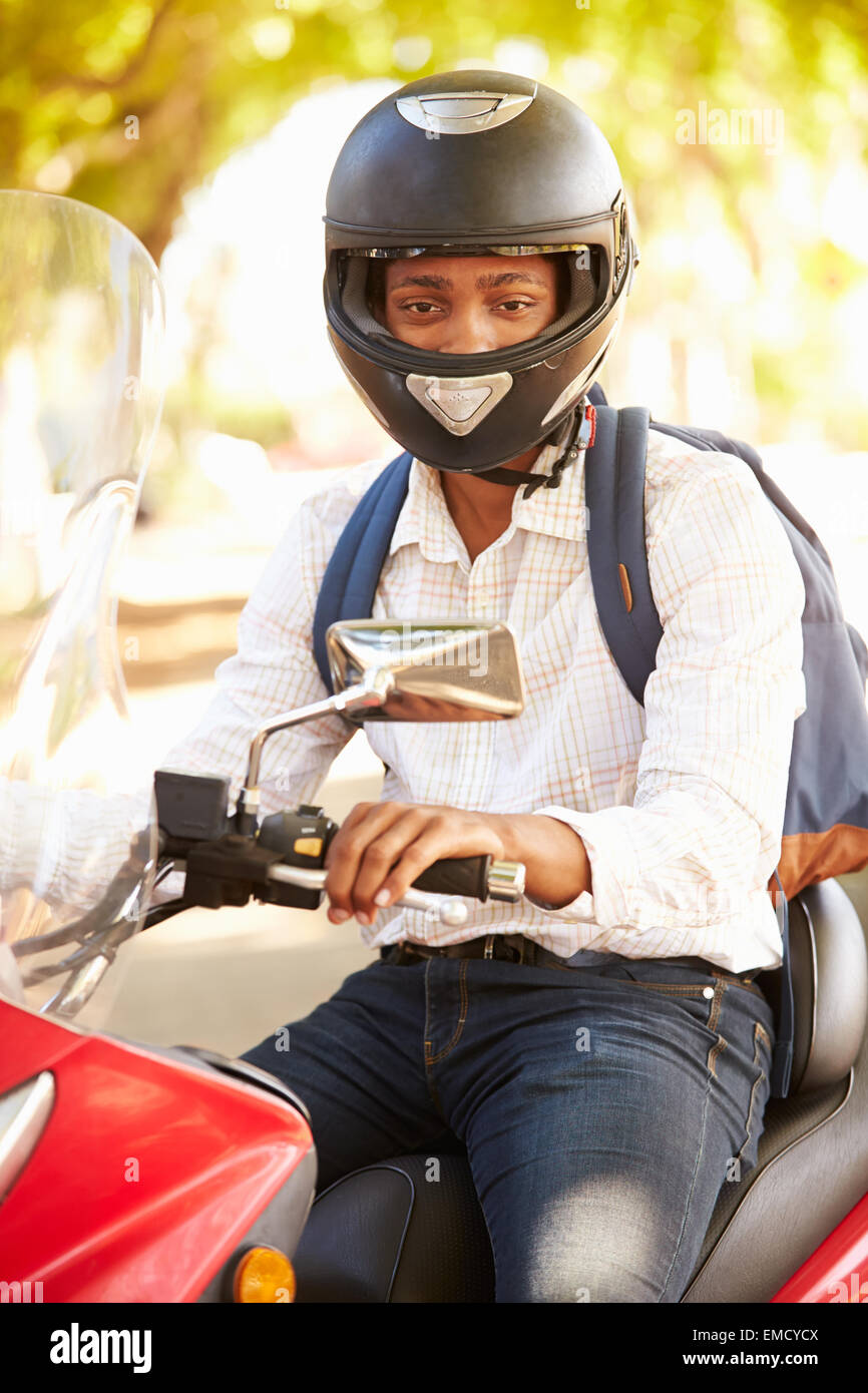 Scooter motorcycle riding hi-res stock photography and images - Alamy