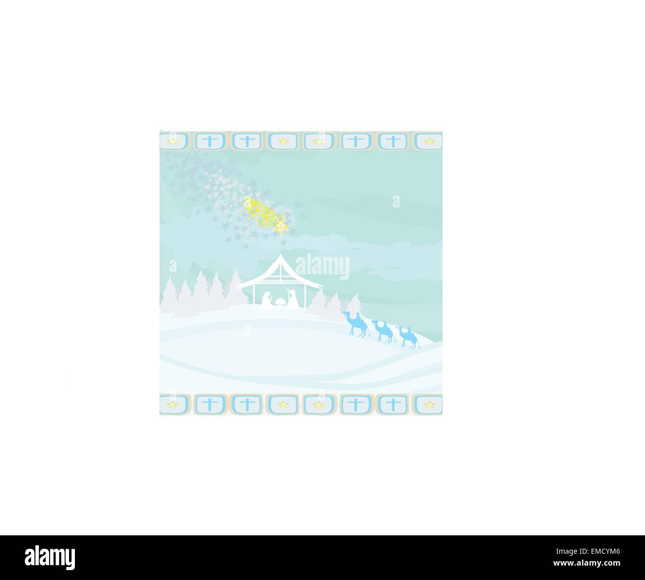Birth of jesus bethlehem frame hi-res stock photography and images - Alamy