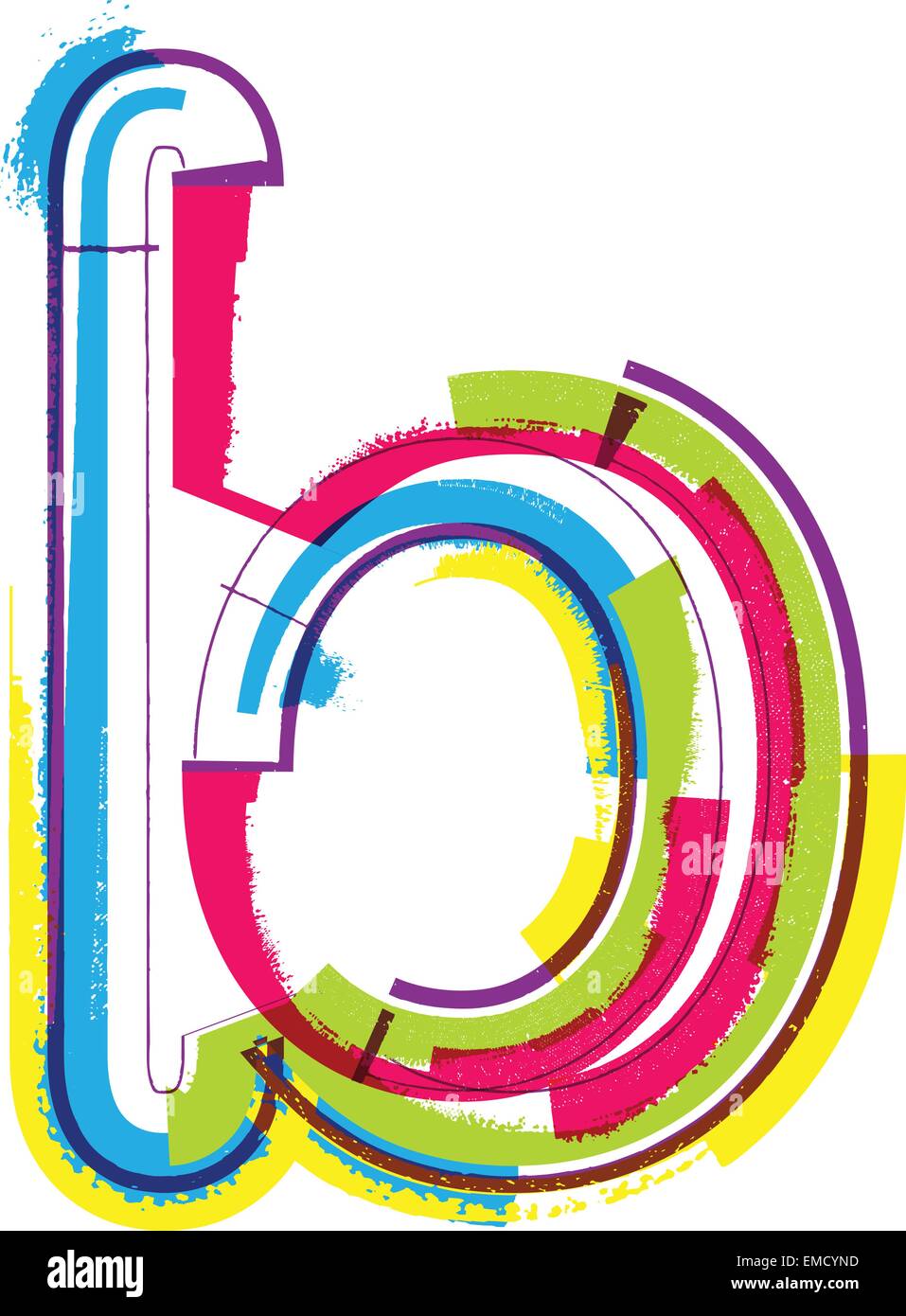 Font Illustration. LETTER b Stock Vector Image & Art - Alamy