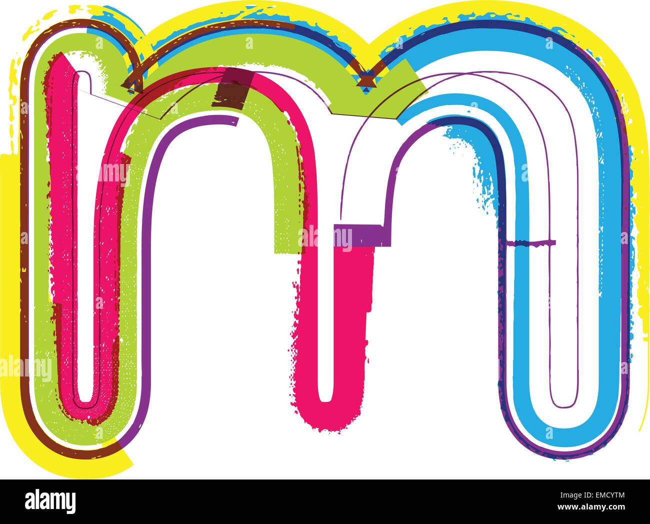 M scratch Stock Vector Images - Alamy