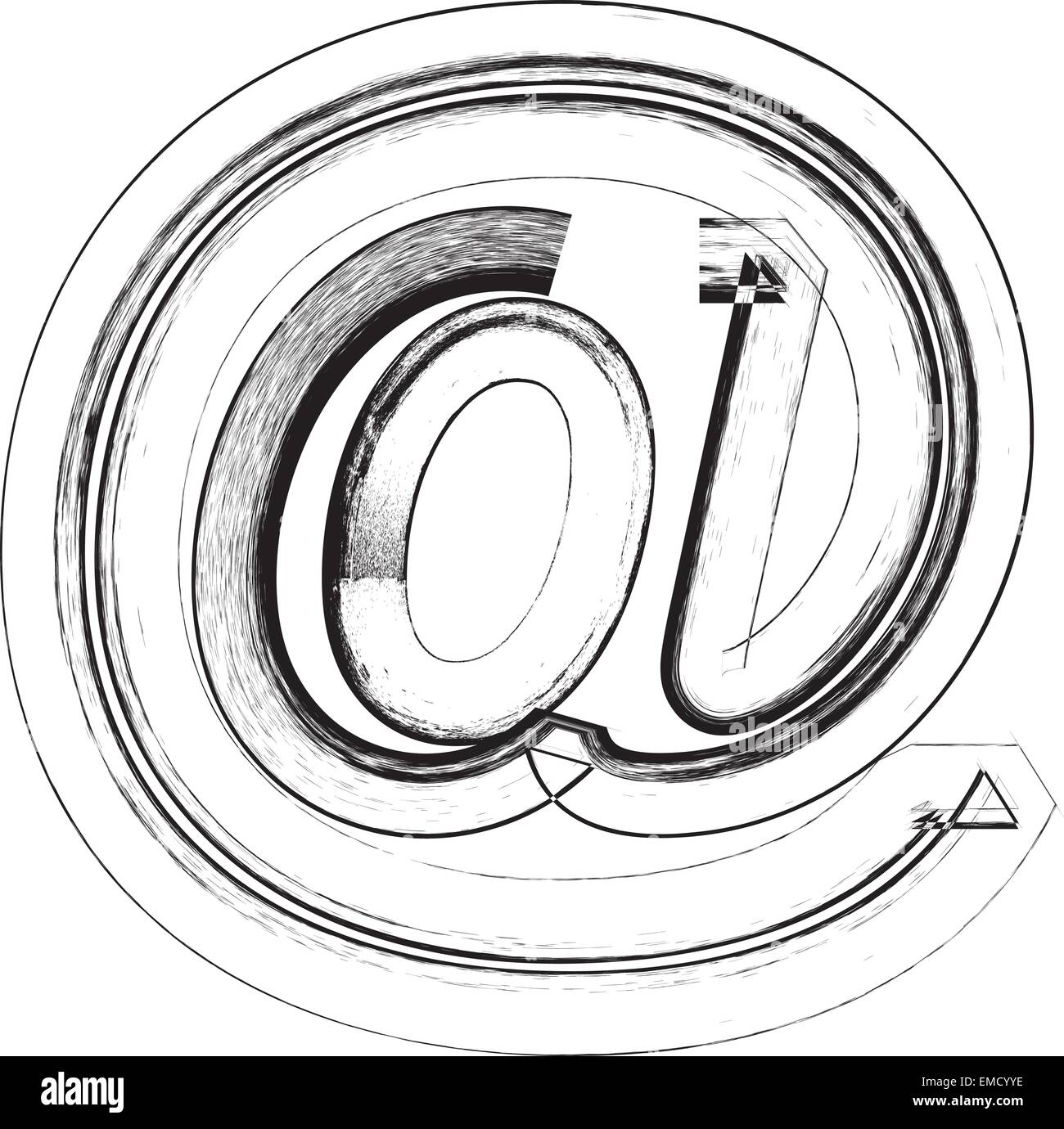 Grunge Font Symbol Stock Vector Image & Art - Alamy