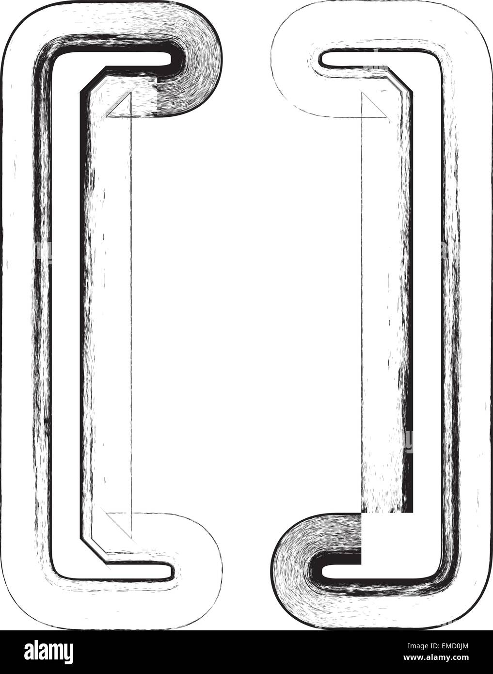 Grunge Font Symbol Stock Vector Image & Art - Alamy