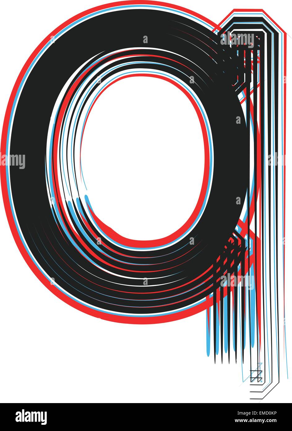 Font illustration letter q Stock Vector Image & Art - Alamy