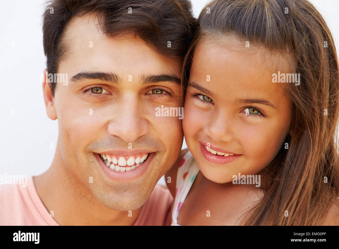 Portrait Of Hispanic Father And Daughter Stock Photo - Alamy