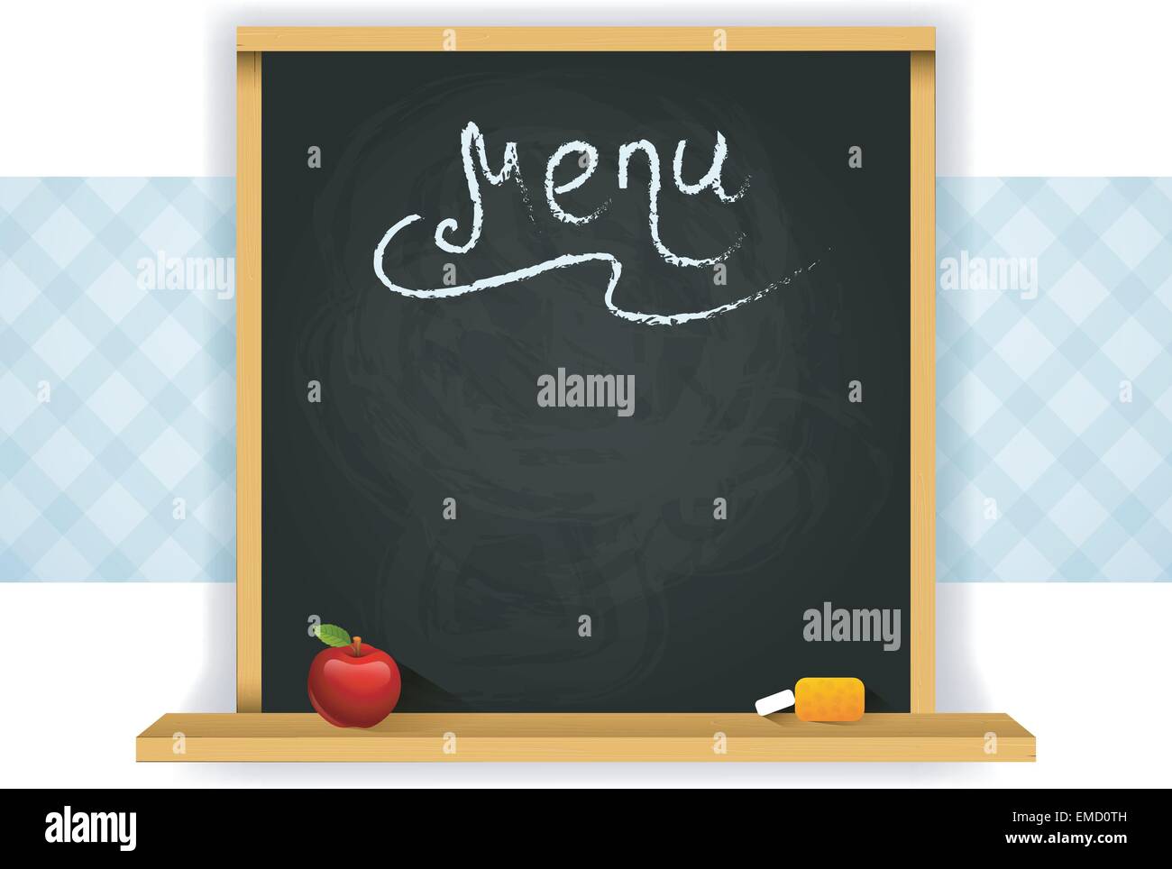 Wooden chalkboard for restaurant menu Stock Vector Image & Art - Alamy