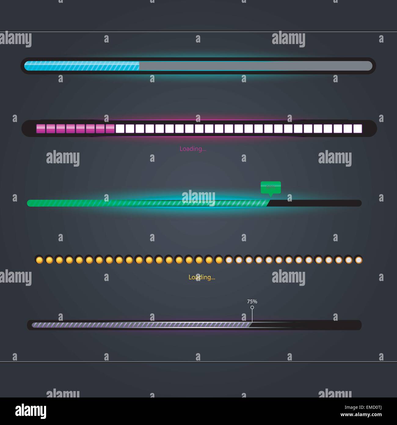 Indicator loading Stock Vector Images - Alamy