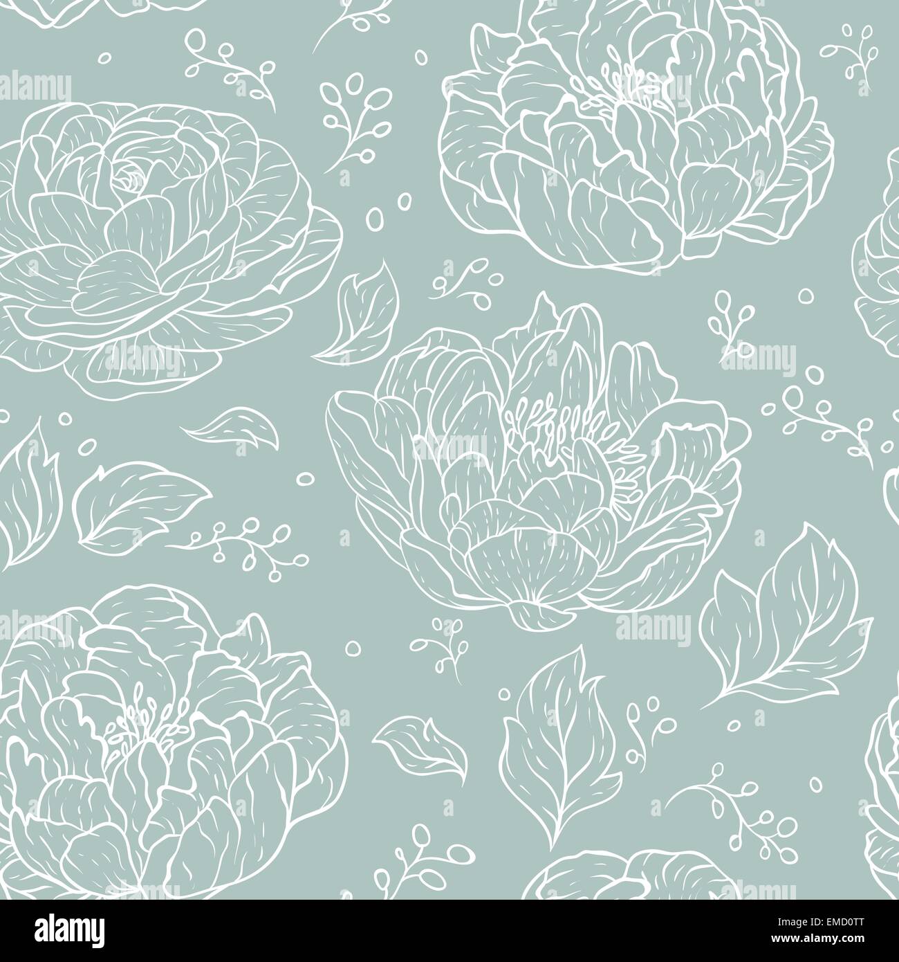 Seamless floral pattern Stock Vector Image & Art - Alamy