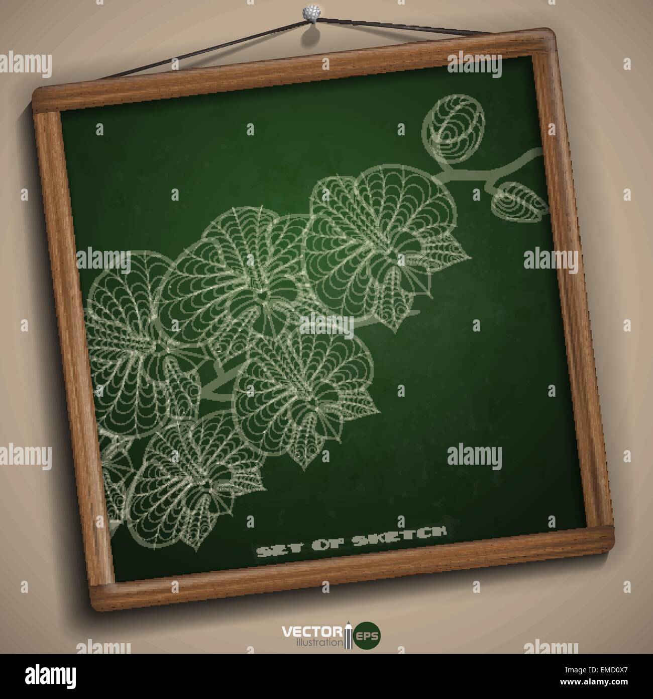 Orchid branch hand drawn Stock Vector Images - Alamy