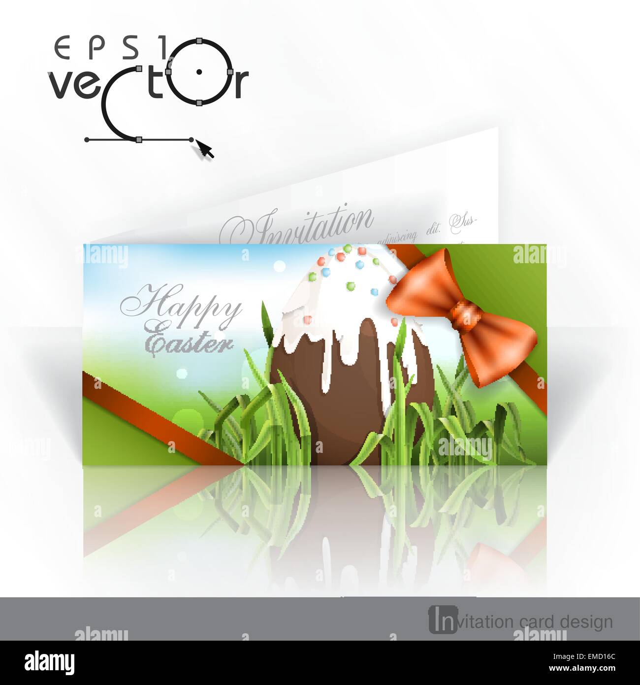 Chocolate easter egg text Stock Vector Images - Alamy