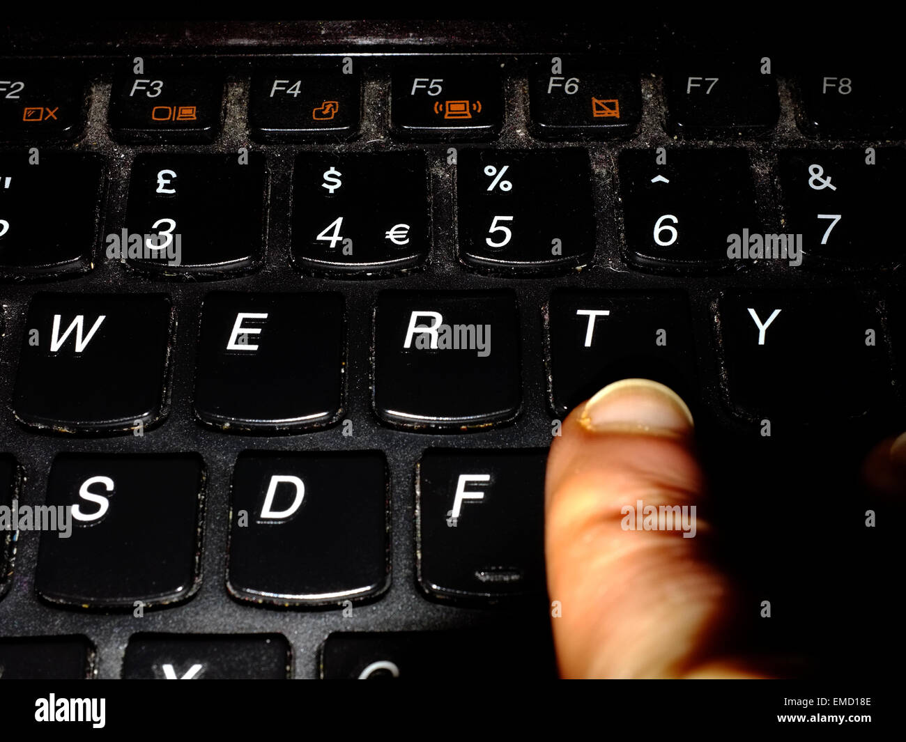Finger qwerty hi-res stock photography and images - Alamy
