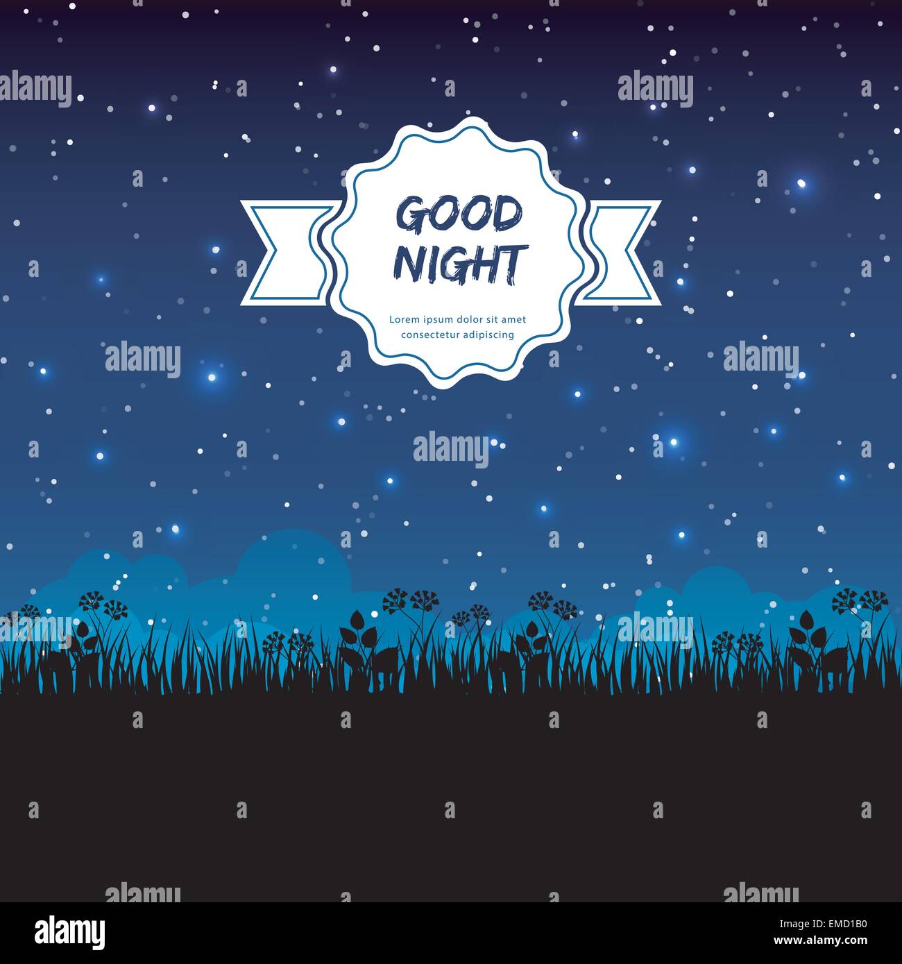 Good night design Stock Vector Image & Art - Alamy