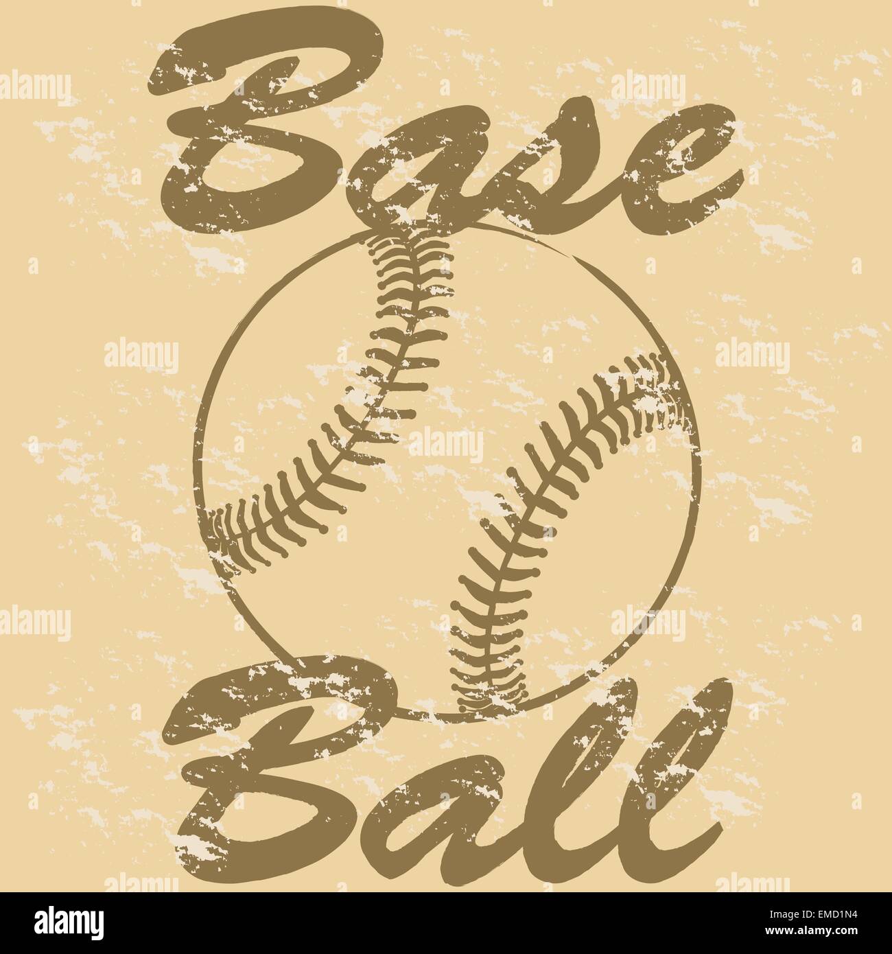 Baseball poster vintage Stock Vector Images - Alamy